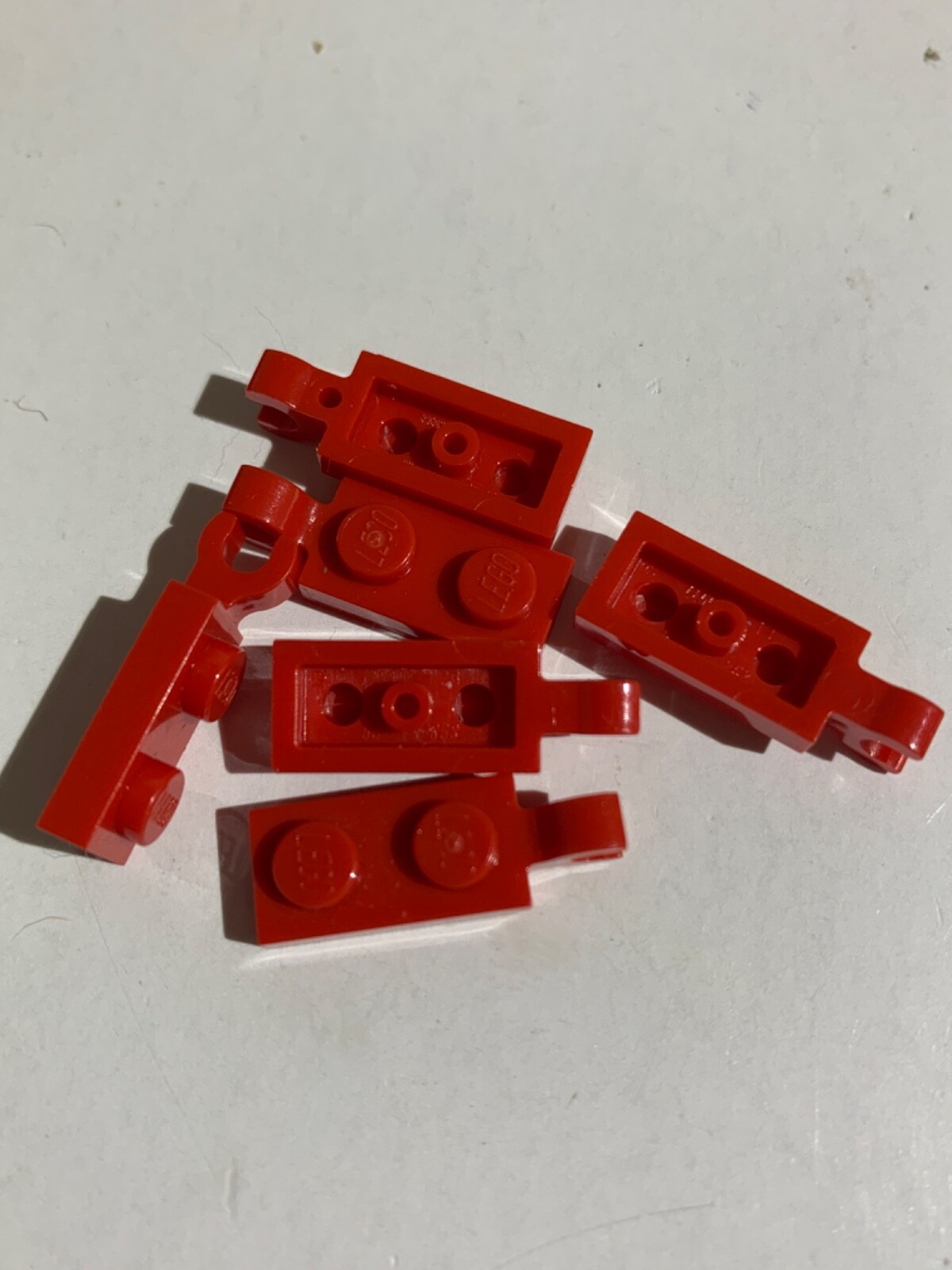LEGO Parts 63868 (6pcs) Plate, Modified 1 x 2 w Clip Horizontal Choose ...