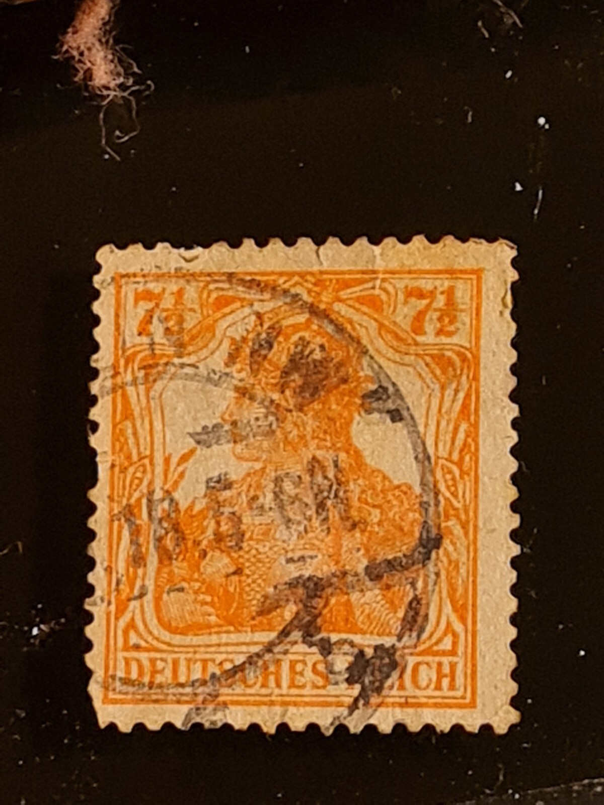 German stamps of 1900 ALLEMAGNE DEUTSCHES REICH PFENNIG with watermarks ...