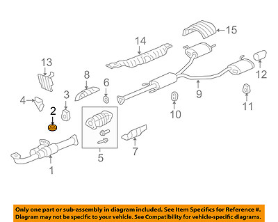 HONDA OEM Exhaust-Front Pipe Gasket 18212SA7003 | eBay