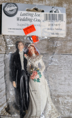 VTG 1993 Wilton Cake Topper Lasting Love Wedding couple Ellen Williams NIP | eBay