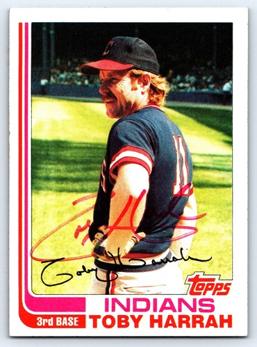 1982 Topps Toby Harrah # 532 Autograph / Signed in person Cleveland ...