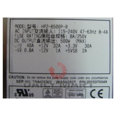 Used & Tested ADVANTECH HP2-6500P-R Server Power Supply 500W | eBay