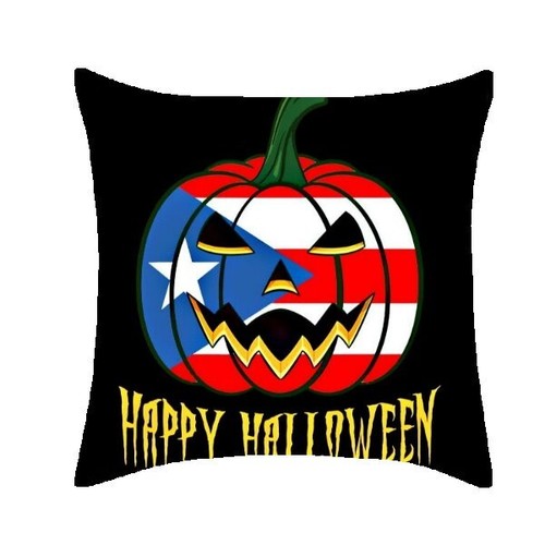 Puerto Rico Halloween Pillow ( Set 2 ) Free Shipping ( Size 8 x 8 in ...