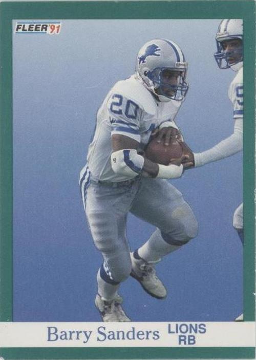 1991 Fleer Barry Sanders #247 for sale | eBay