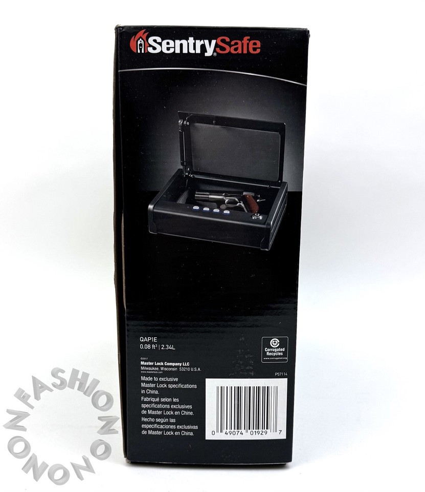 SentrySafe QAP1E Quick Access Gun Safe with Digital Keypad One Handgun ...
