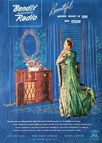 1947 Bendix Radio Vintage Asd Both sight and sound will proclaim | eBay