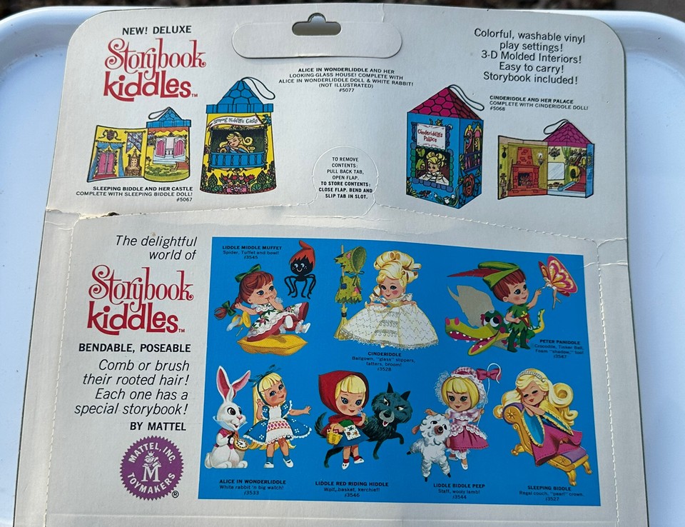 Liddle Kiddles STORYBOOK SLEEPING BIDDLE PARTIALLY OPEN PACKAGE-Vintage ...