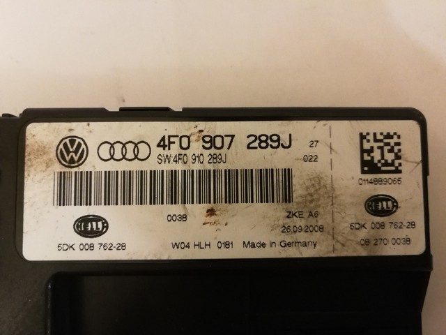 2008 Audi A6 Onboard Power Supply Control Module 4F0907289J for sale ...