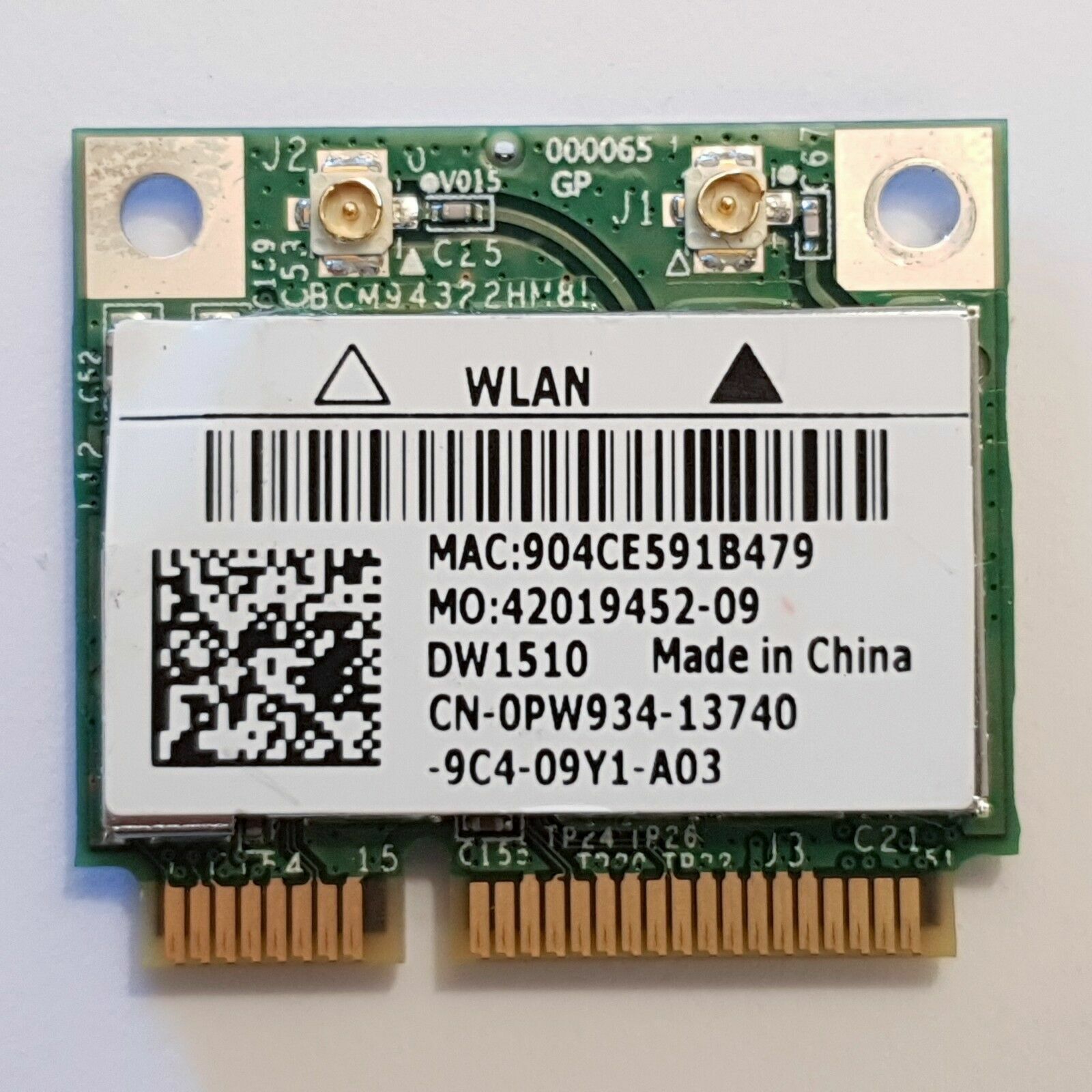 Dell Broadcom Wireless Wifi Card DW1510 CN-0PW934 BCM94322HM8L | eBay