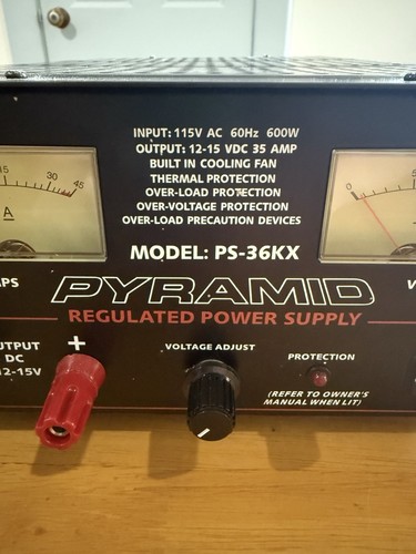 PYRAMID PS-36KX 12v-15v DC 35 AMP 600W Regulated Power Supply | eBay