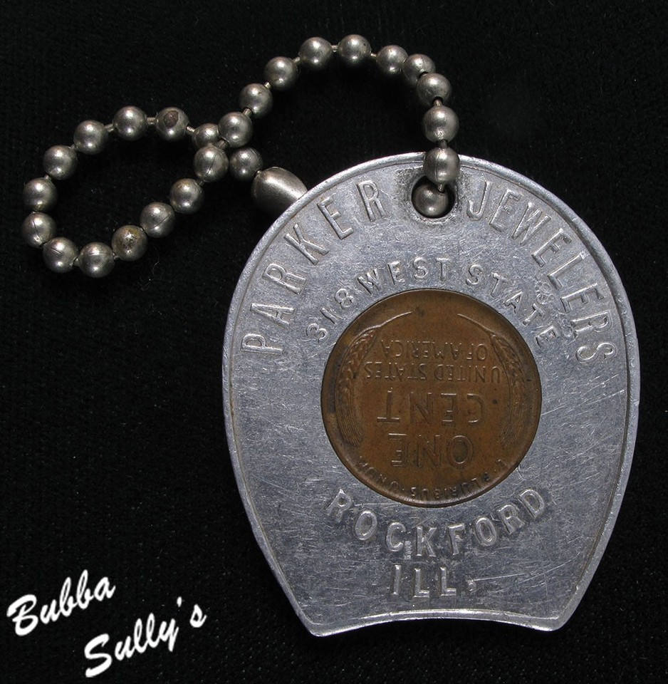 1947 Lincoln Cent Encased Lucky Penny PARKER JEWELERS | eBay