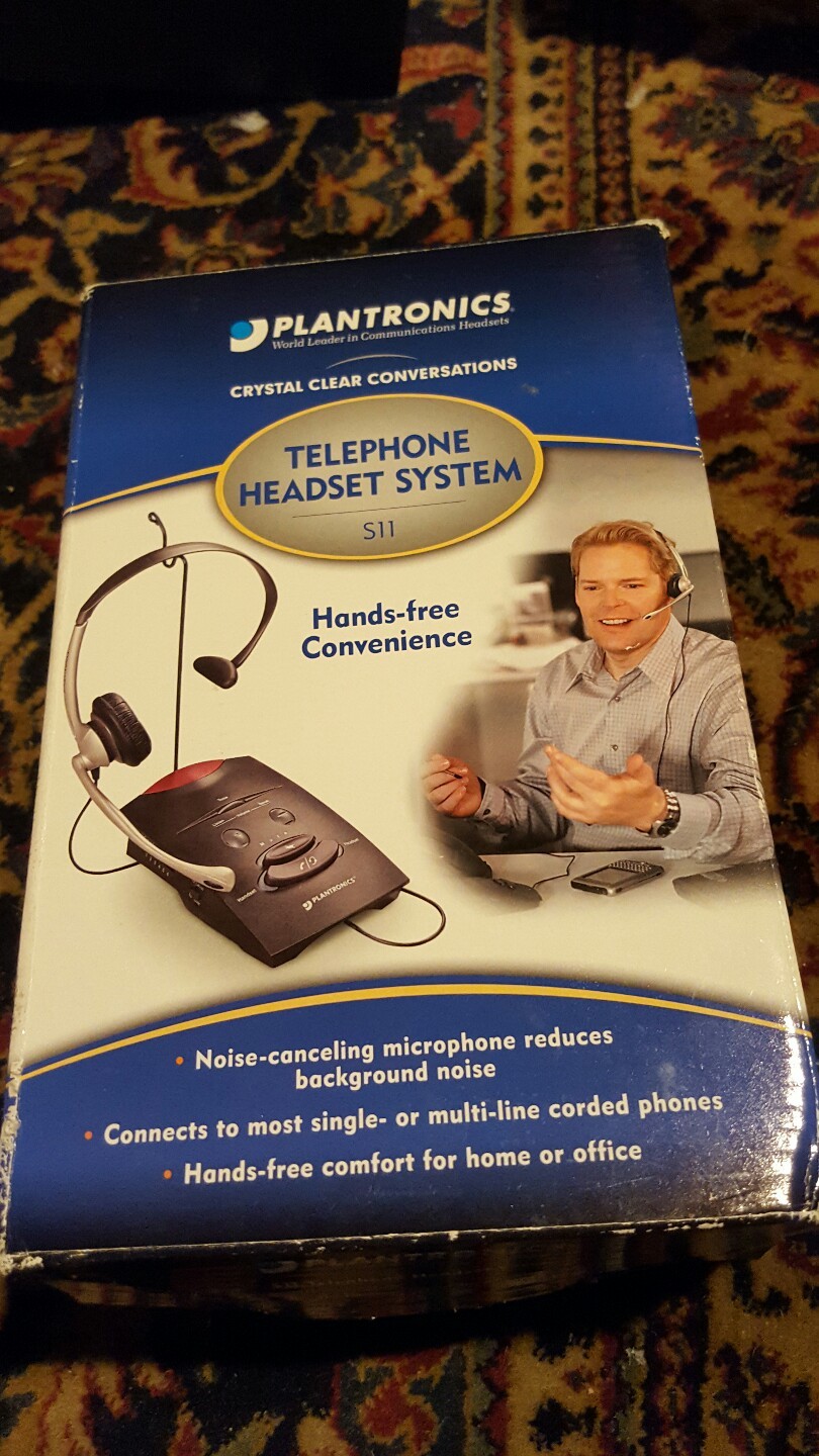 New Plantronics Telephone Headset System S11 17229116931| eBay