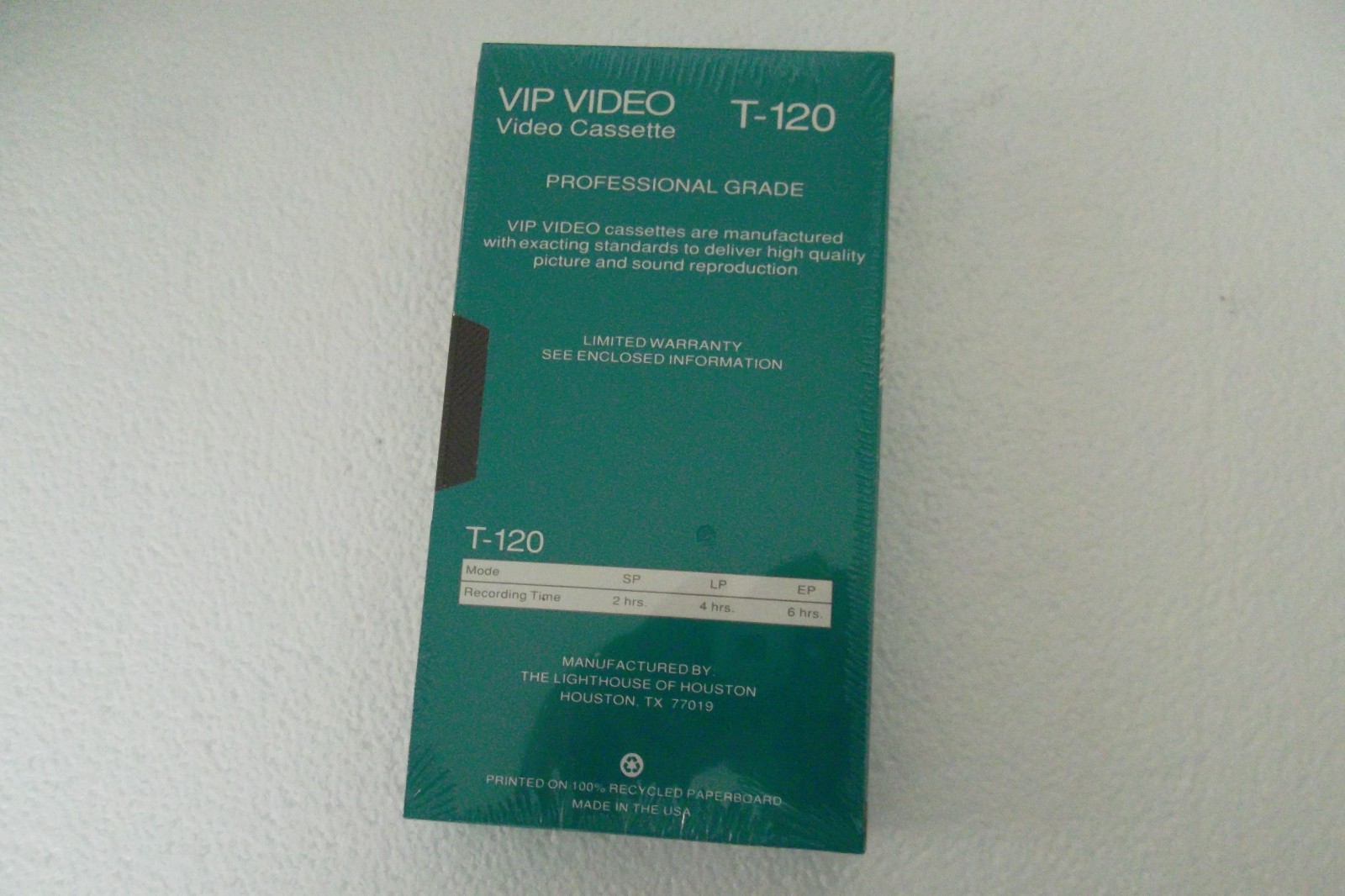 LOT-25 VIP High Grade Videocassette T-120/246m VHS 6-Hours EP/SLP ...