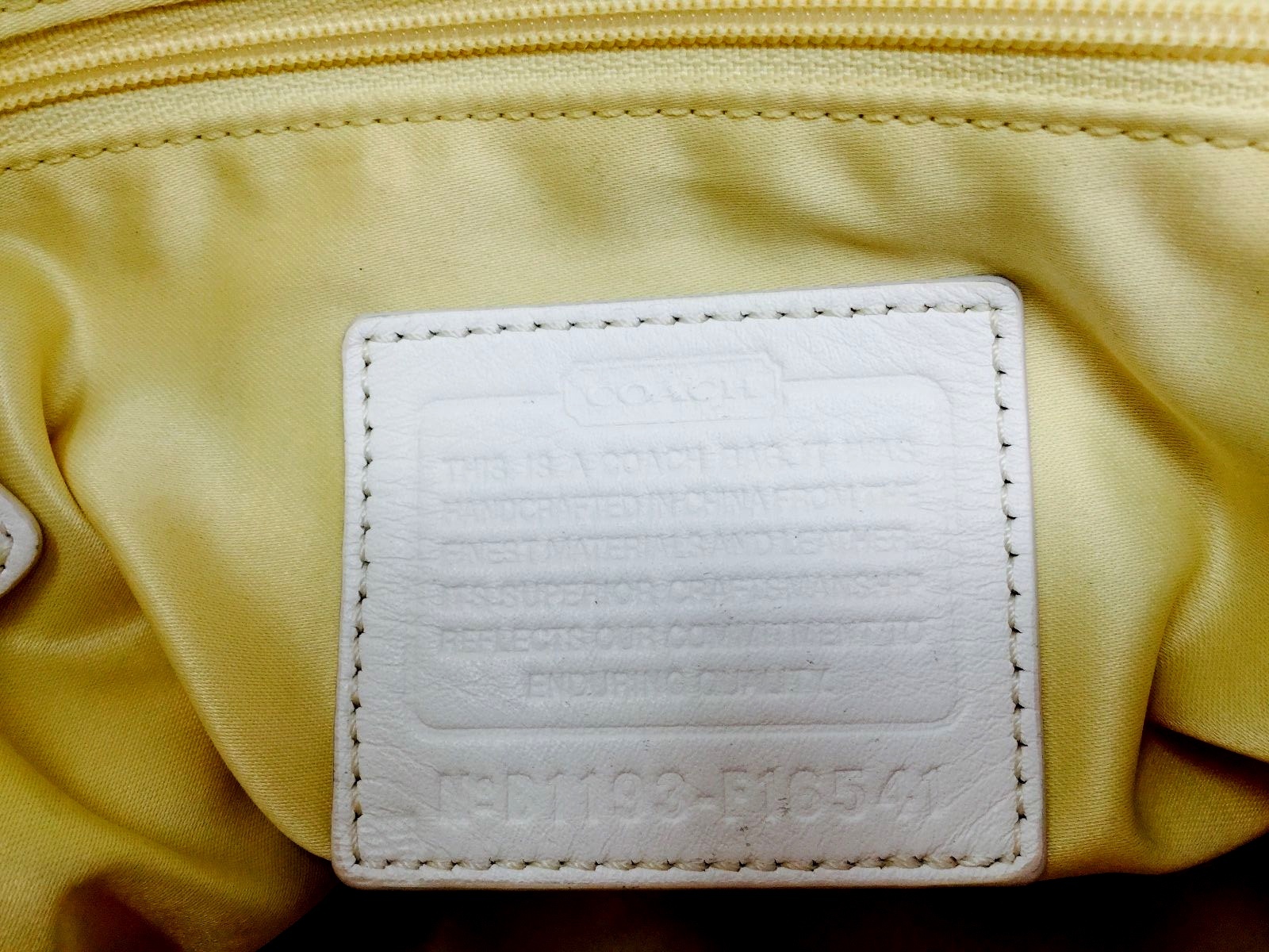 Coach Shoulderbag Satchel Handbag Khaki Tote Signature Authentic No ...