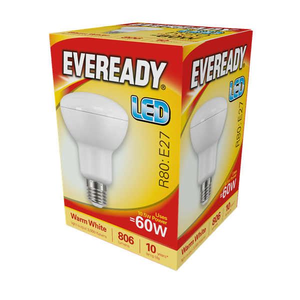 Energizer LED R50 R63 R80 Reflector Bulbs 4w = 40w 9.5W = 50W 12w = 60 ...
