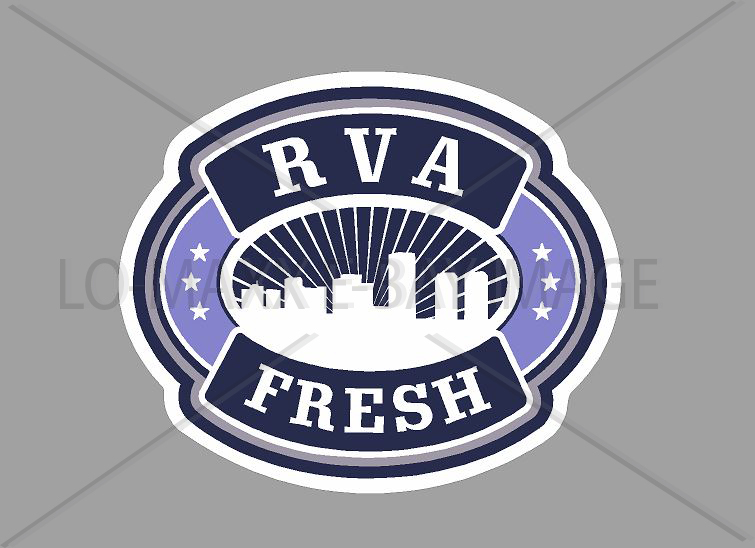 RVA Fresh Richmond Virginia New Custom Design Retro Art Cityscape Vinyl ...