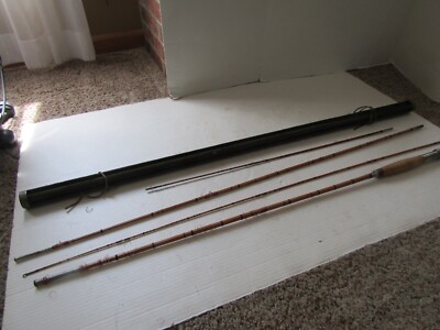 VINTAGE FLY FISHING ROB POLE BAMBOO PAT. DATE MAY 15 1906 WITH HOLDER ...