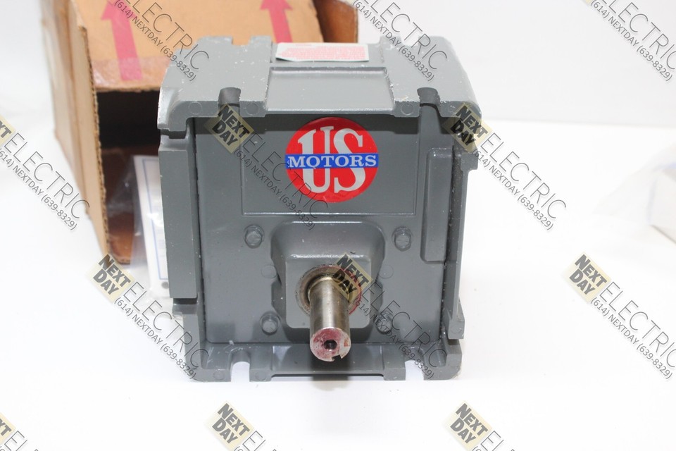 US Motors, E641, Emerson E641W05F, 60:1 Gear Ratio Box Reducer Torqube ...