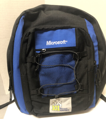 Microsoft Logo Backpack New! No tags, Also has Ms 101 logo | eBay