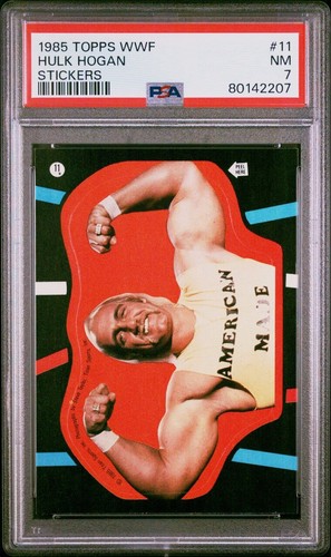 1985 Topps WWF Wrestling Stickers #11 Hulk Hogan HOF PSA 7 NM | eBay