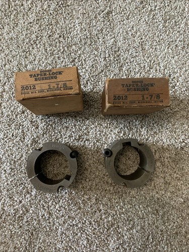 Lot Of 2 Dodge Split Taper-Lock Bushing 2012 1-7/8 See Pics | eBay