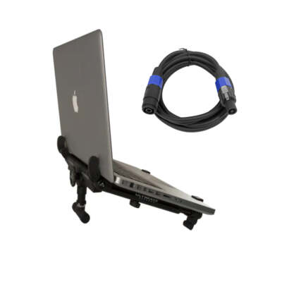Ultimate Support (HYM-100QR) HyperMount QR Laptop + MR DJ USA Speaker ...