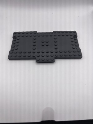 18922 LEGO Parts Brick Mod 8x16 w/ 1x4 Indentations 1x4 Plate Dark Gray ...