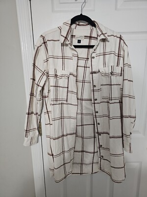 SIZE M Universal Threads Universal Thread Long Sleeve Plaid dress | eBay