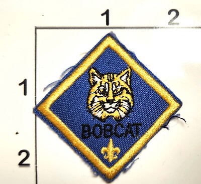 Bobcat Rank Patch BSA Boy Scouts America Blue Cub Scout Embroidered | eBay