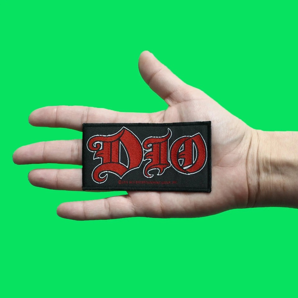 Dio Red Logo Patch Metal Rock Band Woven Iron On | eBay