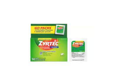 Zyrtec Allergy Portable Go Pack 14 Tablets 24 Hour | eBay