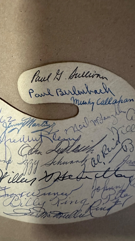 Autographed Boxing Glove Souvenir-Signed by Jack Root, Paul Berlenbach ...