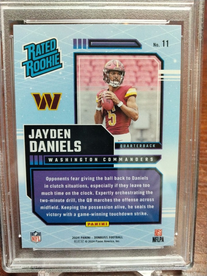 2024 Donruss Jayden Daniels Rated Rookies Retro PSA 9 | eBay
