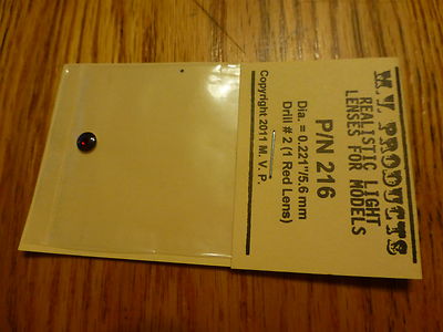 M.V. Products Lenses #216 /Dia=0.221"/5.6mm (1 Red) | eBay