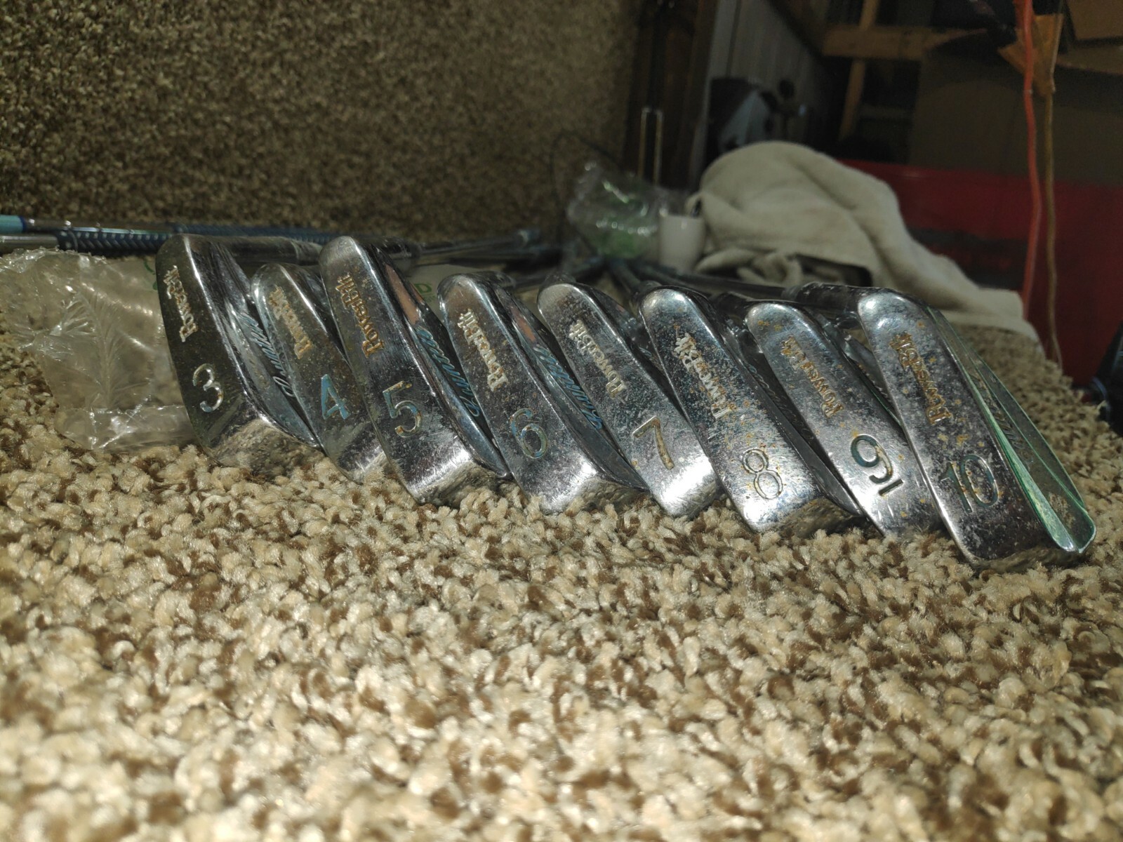 Vintage Golf Clubs H&B Power Bilt Woods 1, 3, 4 and Irons 3,4,5,6,7,8,9 ...
