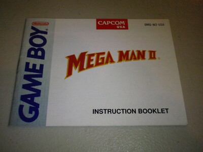 MEGA MAN II NINTENDO GAME BOY INSTRUCTION MANUAL BOOKLET | eBay