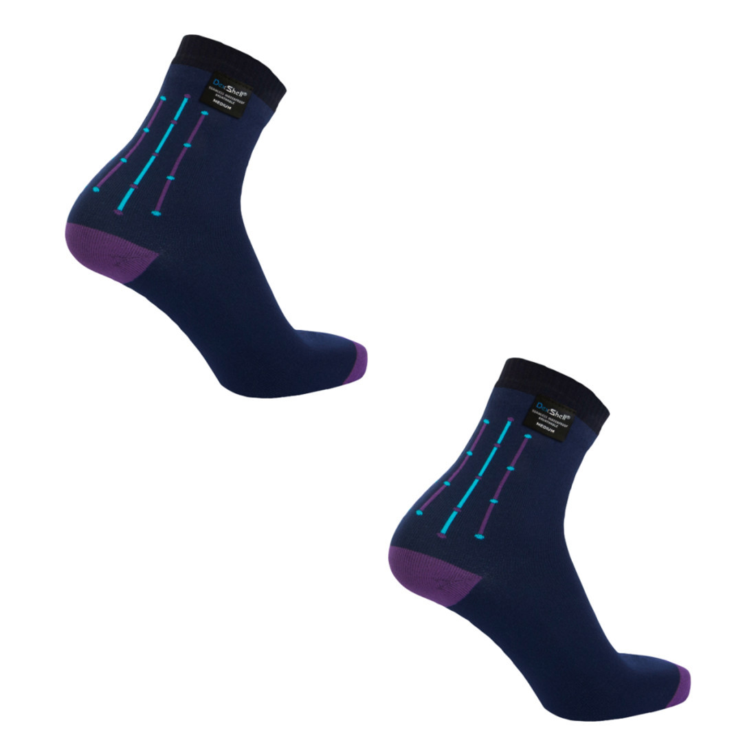 Dexshell Ultraflex Sock - Navy/Jacquard - Medium 2 Pack 722034917160 | eBay