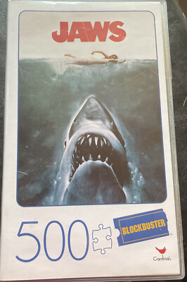 Jaws Blockbuster Puzzle 500 Pieces New in Original Case Unopened 18 x 24 Inches | eBay