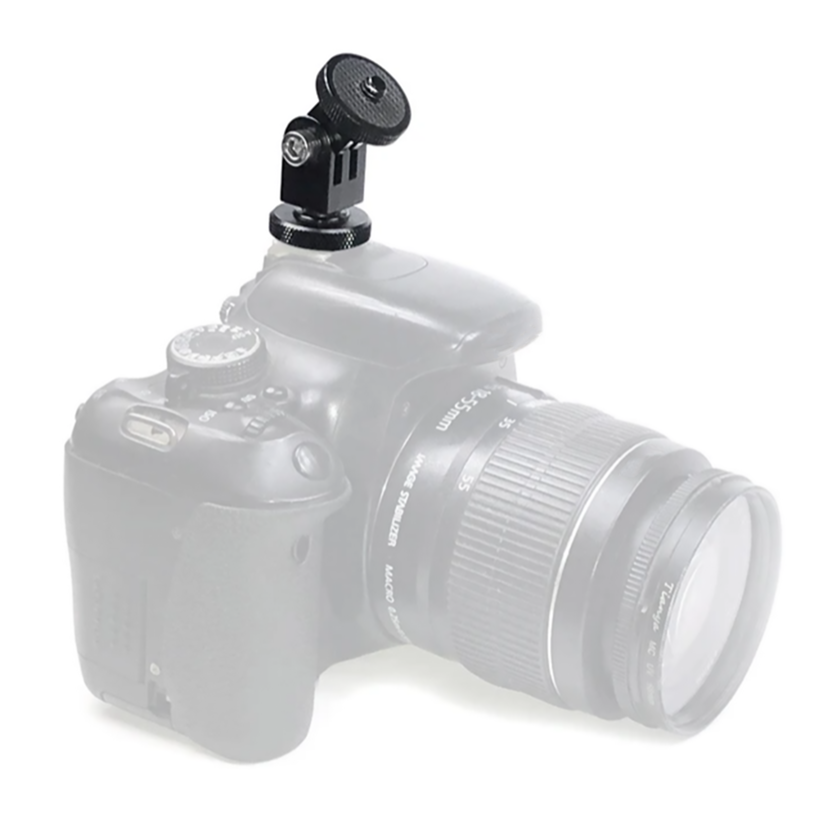 1PC 360° Rotatable Cold Shoe 1/4 Screw Adapter Mounting Bracket For ...