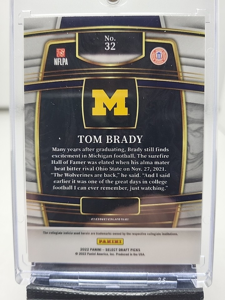 Tom Brady 2022 Select Draft Picks Tom Brady #32 Concourse Base Blue | eBay