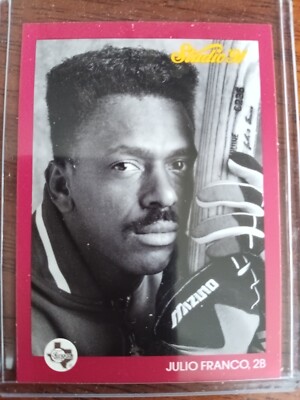 JULIO FRANCO TEXAS RANGERS 1991 STUDIO BY LEAF BASEBALL CARD #123 | eBay