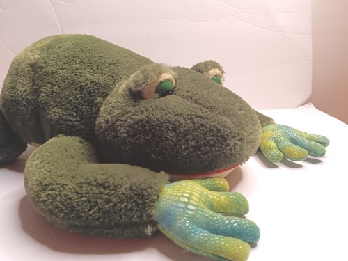 18" Stuffed Soft Green Frog By Aurora World 92943500822 | eBay
