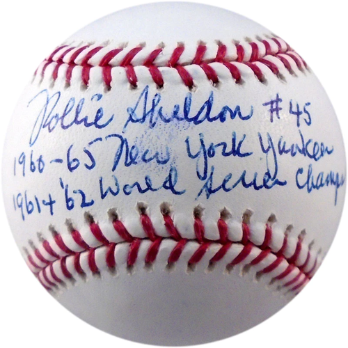 Rollie Sheldon Autographed Multi Inscribed Baseball (JSA) | eBay