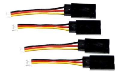 4 X Molex Micro 3 pin Servo Connector to JR type Male Servo Connector 1 ...