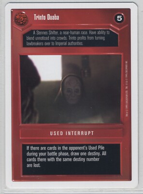 Star Wars CCG Trinto Duaba Premiere WB White Boarded Decipher | eBay