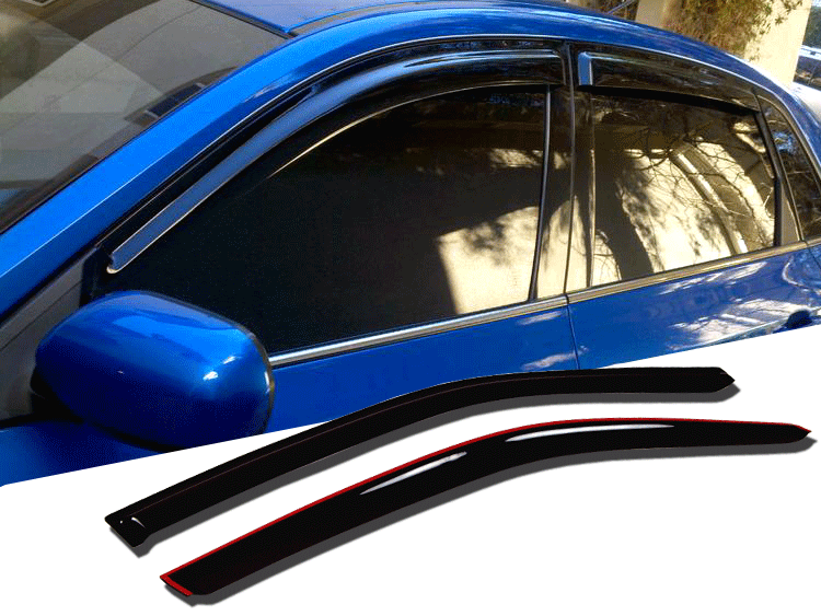 Vent Shade Window Visors Deflector Chevrolet Cavalier 82-89 90 91 92 93 ...