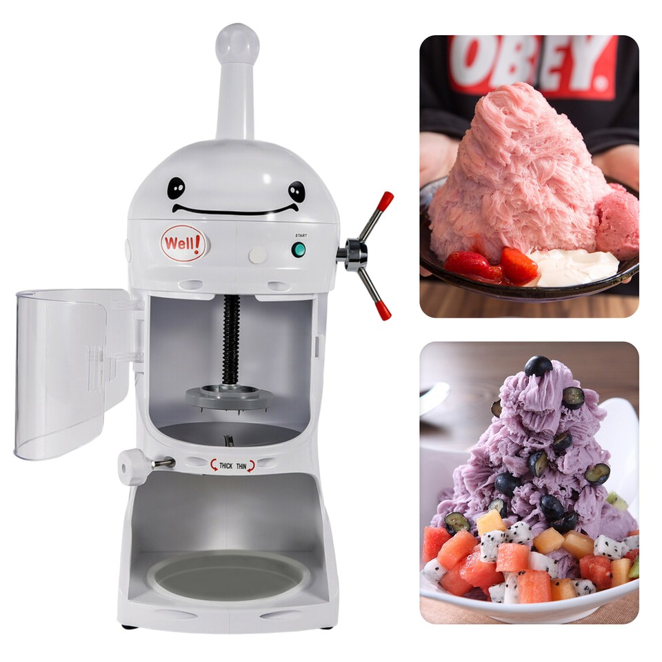 Ice Cub Shaved Ice Machine Commercial Ice Shaver Snow Cone Maker ...