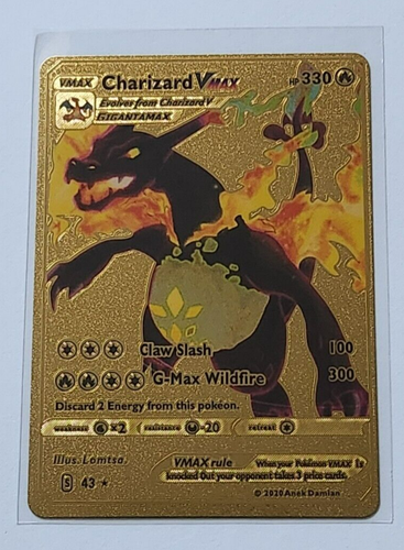 2020 CHARIZARD VMAX CLAW SLASH G-MAX WILDFIRE GOLD CARD | eBay