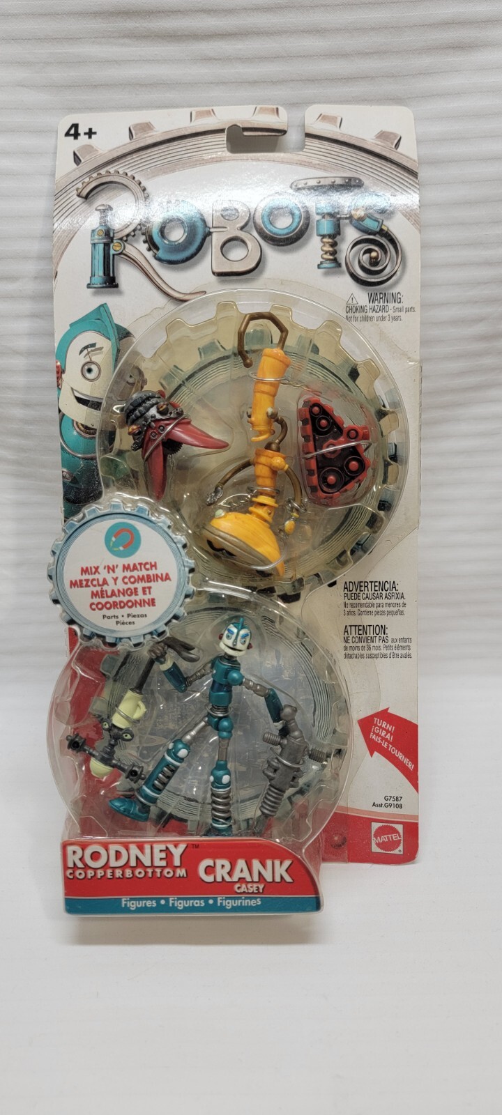 Mattel Robots Rodney Copperbottom and Crank Casey Figures in Package | eBay