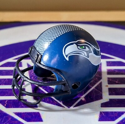 NFL RIDDELL SEATTLE SEAHAWKS MINI PLASTIC FOOTBALL HELMET 2" GUMBALL ...